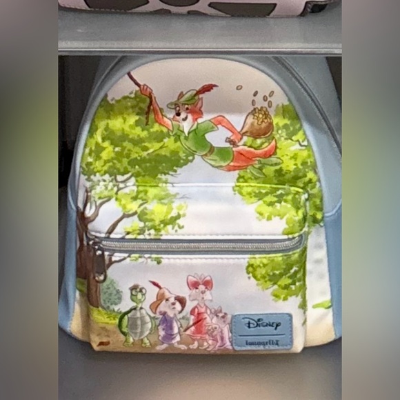 Disney | Accessories | Disney Robin Hood Loungefly Backpack Green And ...